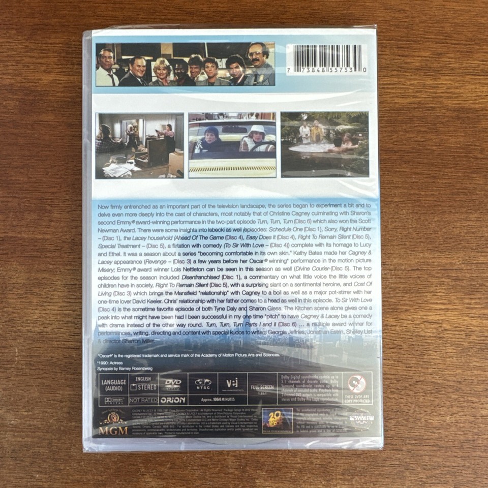 Cagney And Lacey Volume 5 (Quality Control) - 4 Disc Set - Region 1 DVD ...