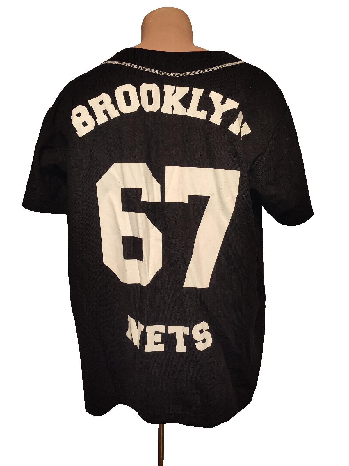 Adidas Originals Shirt NBA Jacket Mens Button Top Brooklyn Nets 67 L | eBay