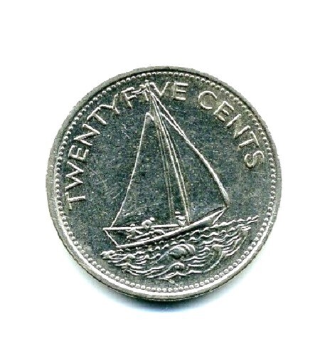1981 Bahamas 25 Cents Coin Quarter Sailboat KM 63.1 | eBay