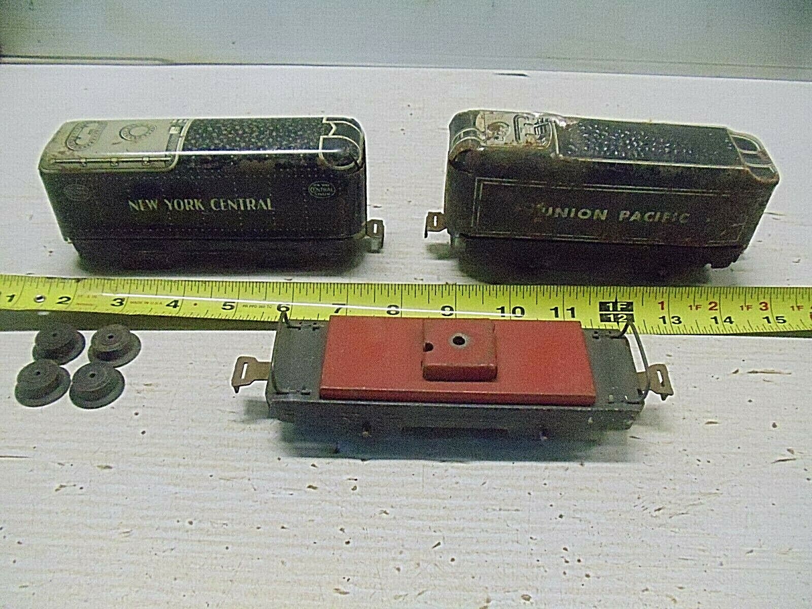 3 Old Vintage Marx O Gauge Tin Litho Train Car # 551 Union Pacific New ...