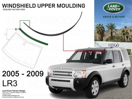 LAND ROVER WINDSHIELD UPPER MOULDING 2005-2009 LR3-LR031186 OEM | eBay