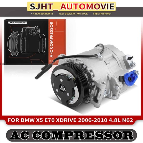 AC A/C Air Conditioning Compressor for BMW E70 X5 4.8L N62 B48 B 2007 ...