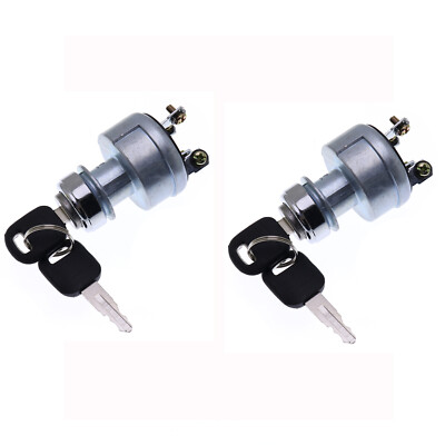 2pk Ignition Key Starter Switch With Key For CAT Caterpillar 9G7641 9G ...