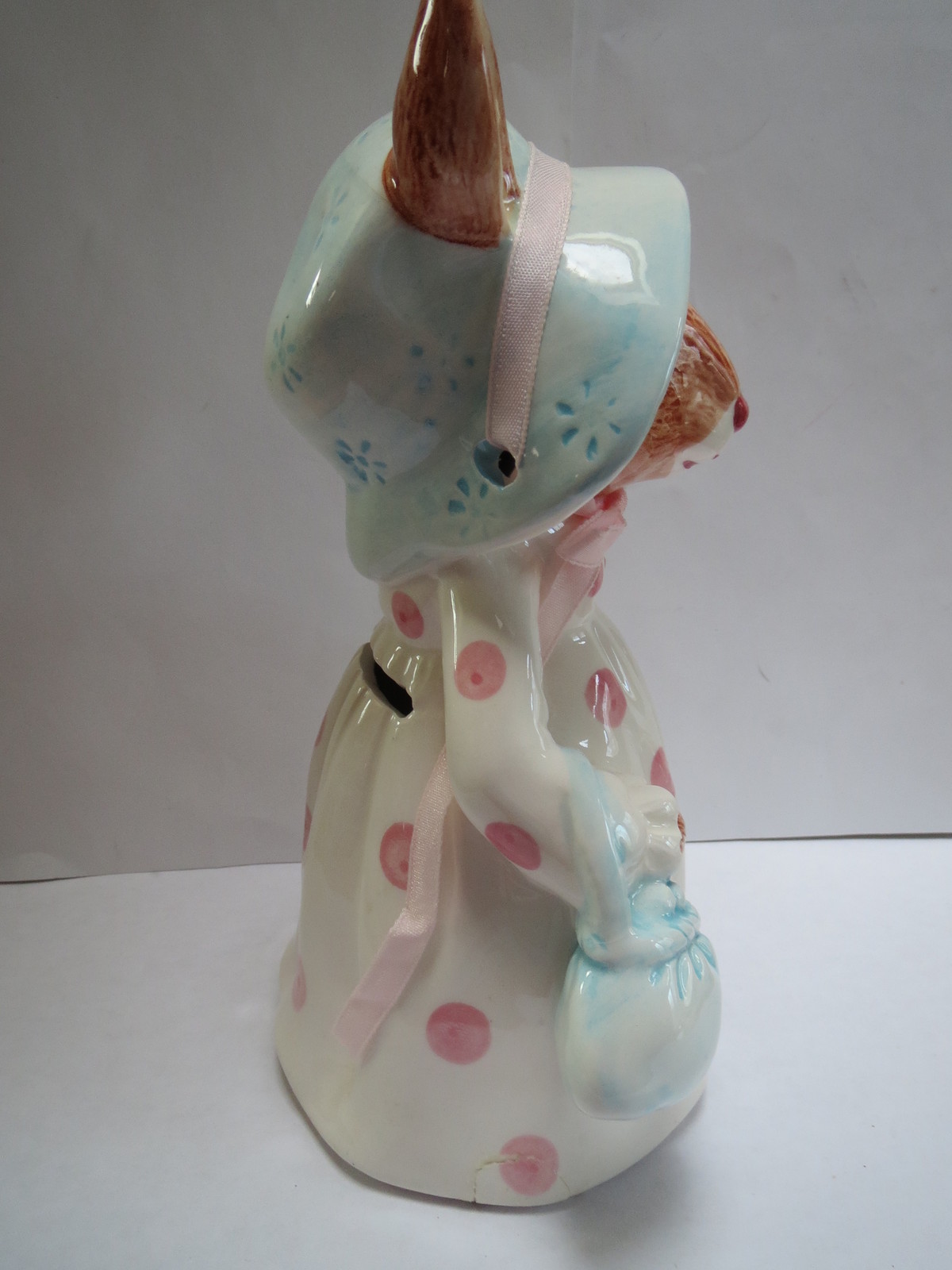 Lefton China Mrs Bunny Rabbit Bank Figurine Hand Painted 04909 1985 | eBay