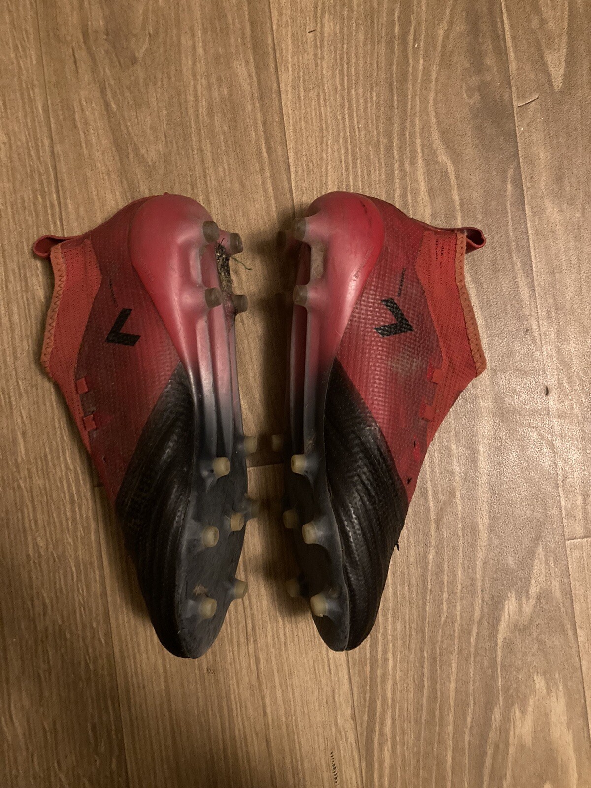 ADIDAS ACE 17.1 Primeknit FG Red Mens Soccer Cleats Football Size US 7 ...