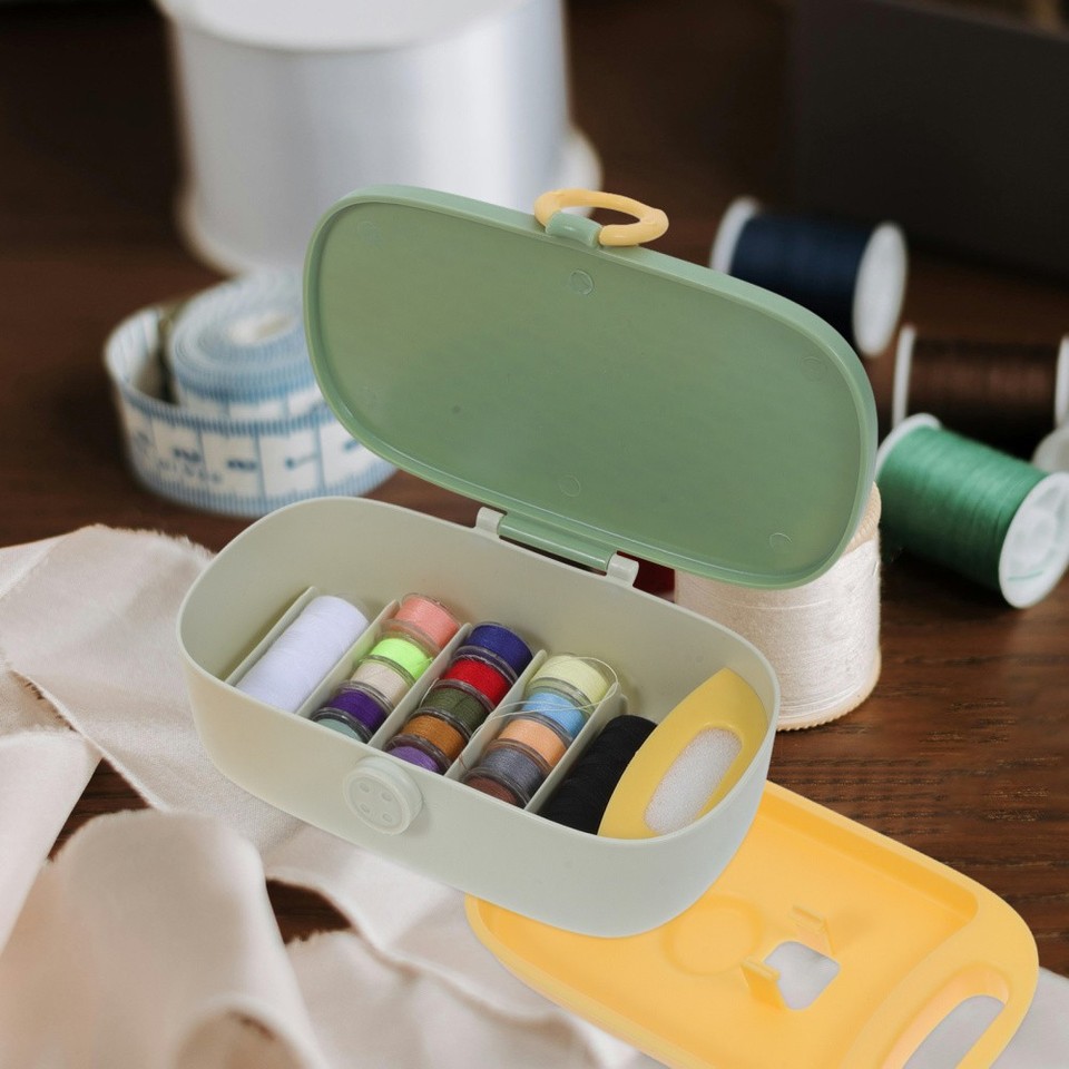 1 set of Portable Sewing Kit for Home Travel Compact Sewing Box ...