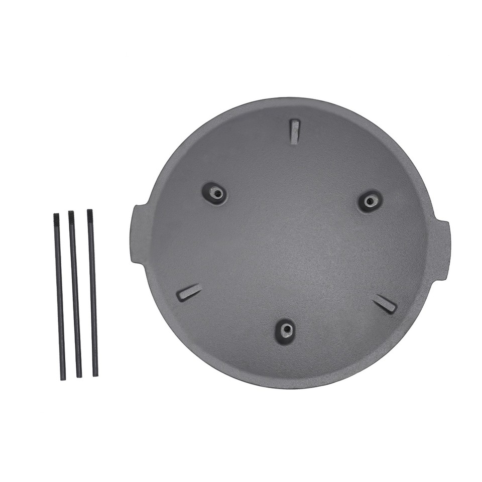 18"Campfire Grill Griddle, Cast Iron Grill Pan with Handles, 3 ...