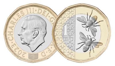 New One Pound Coin King Charles Bee Coin 2023 | eBay UK