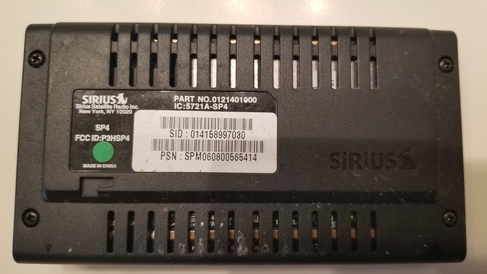 Sirius Sportster SP4 Car Satellite Radio Receiver with Antenna | eBay