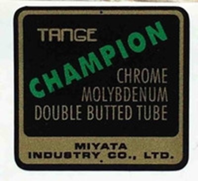 Tange Champion Tubing Decal | eBay UK