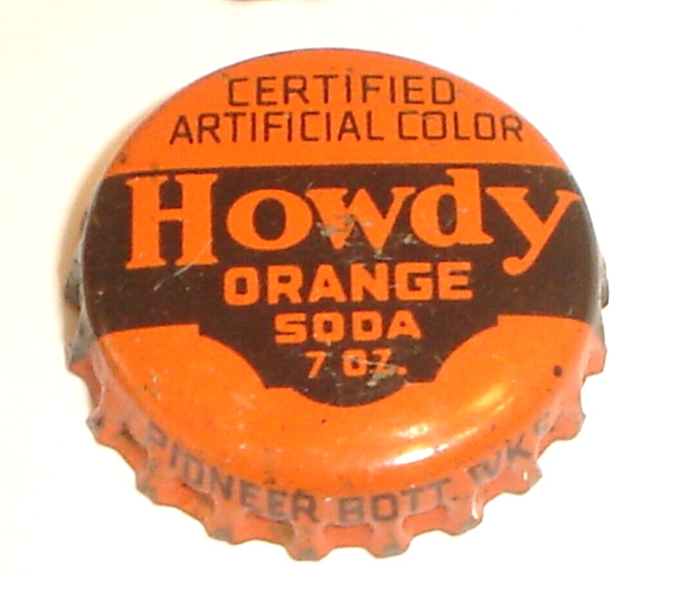 Vintage Lot of 4 Cork Lined Orange Soda Bottle Caps Howdy, Crush, Fanta ...