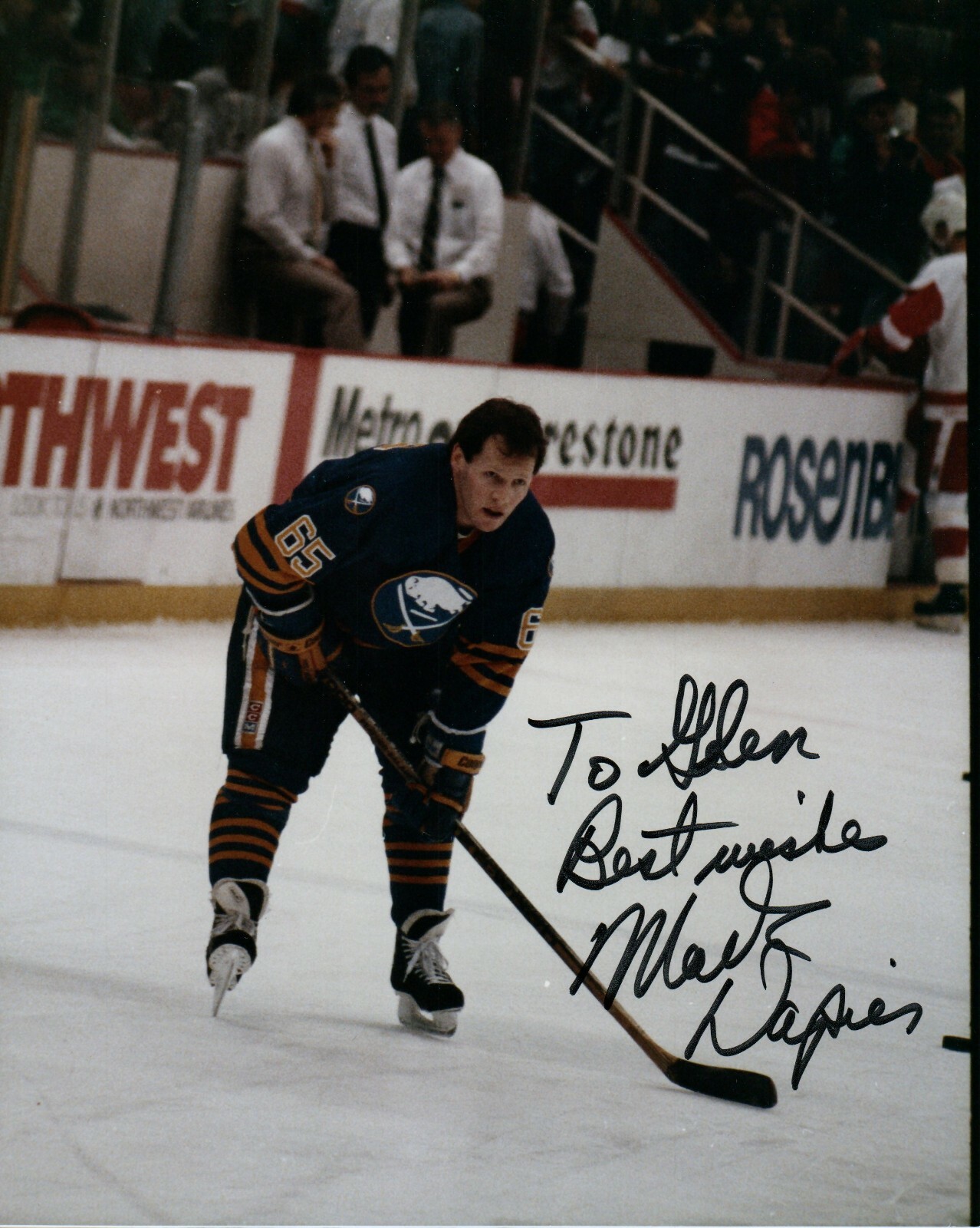 Mark Napier Signed Hockey Photo 8x10 | eBay