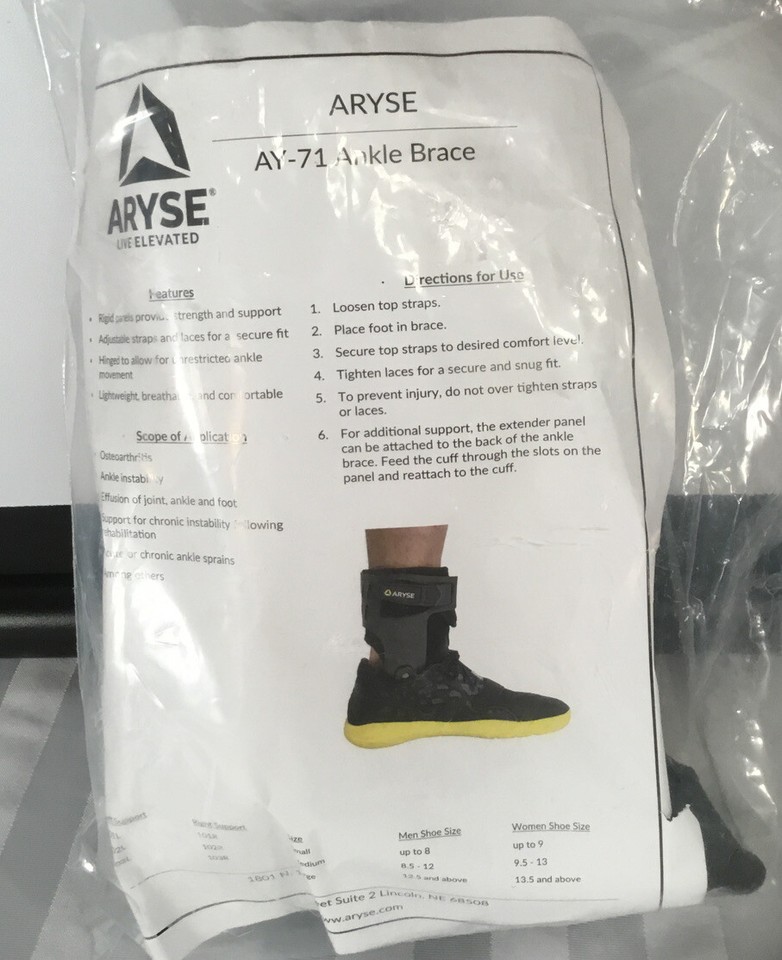 ARYSE Ankle Brace Large Left AY-71-103R NEW | eBay