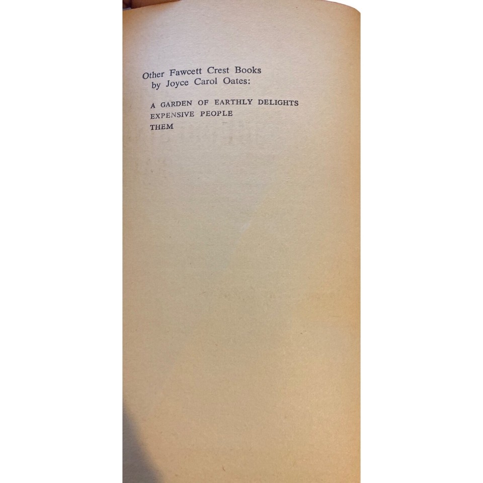 With a Shuddering Fall Joyce Carol Oates Books Paperback Fawcett Crest ...