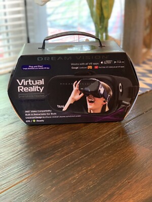 Tzumi Dream Vision Pro Virtual Reality Headset with Bluetooth NEW FREE ...