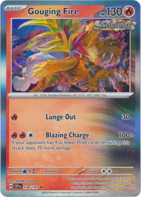 Gouging Fire 038/191 Holo Surging Sparks SSP Pokemon Card NM | eBay