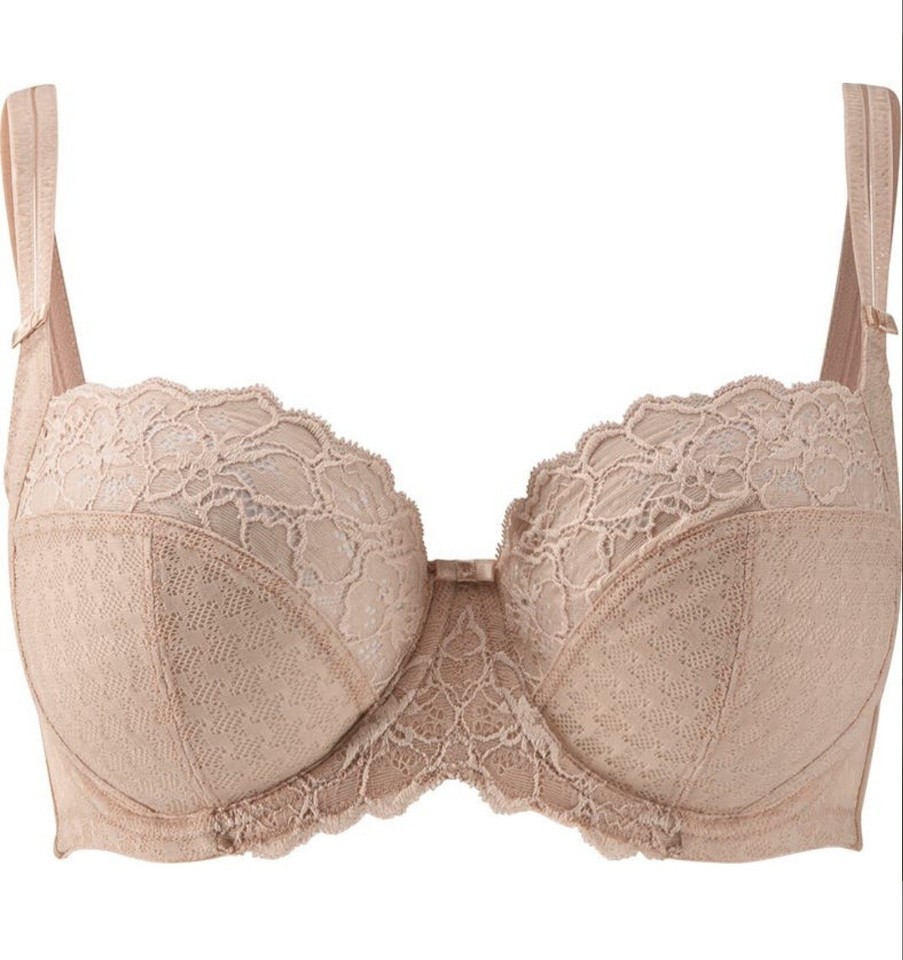 PANACHE Envy Stretch Lace Full-Cup Bra, US 28L , 28HH UK Beige | eBay