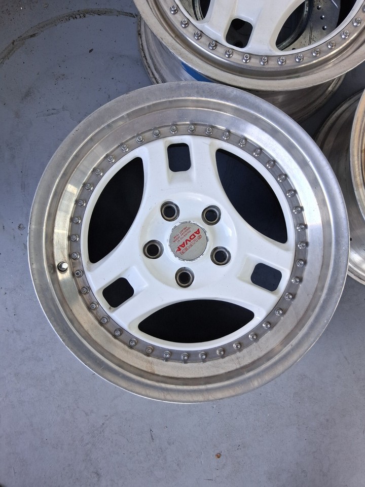 YOKOHAMA SUPER ADVAN SA3 17×8 +40 17x9 +38 set Used GREAT CONDITION JDM ...