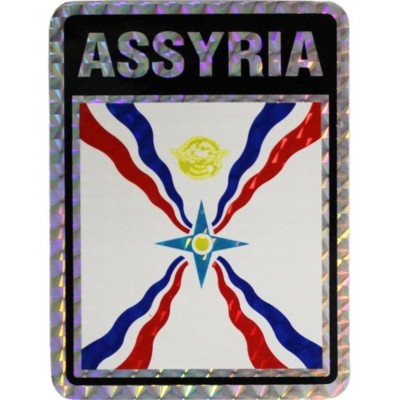 Assyria Country Flag Reflective Decal Bumper Sticker | eBay