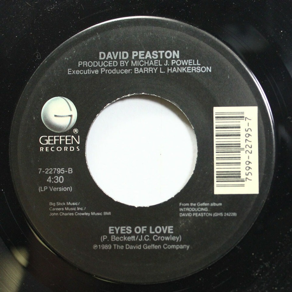 Soul 45 David Peaston - Can I? / Eyes Of Love On Geffen Records | eBay