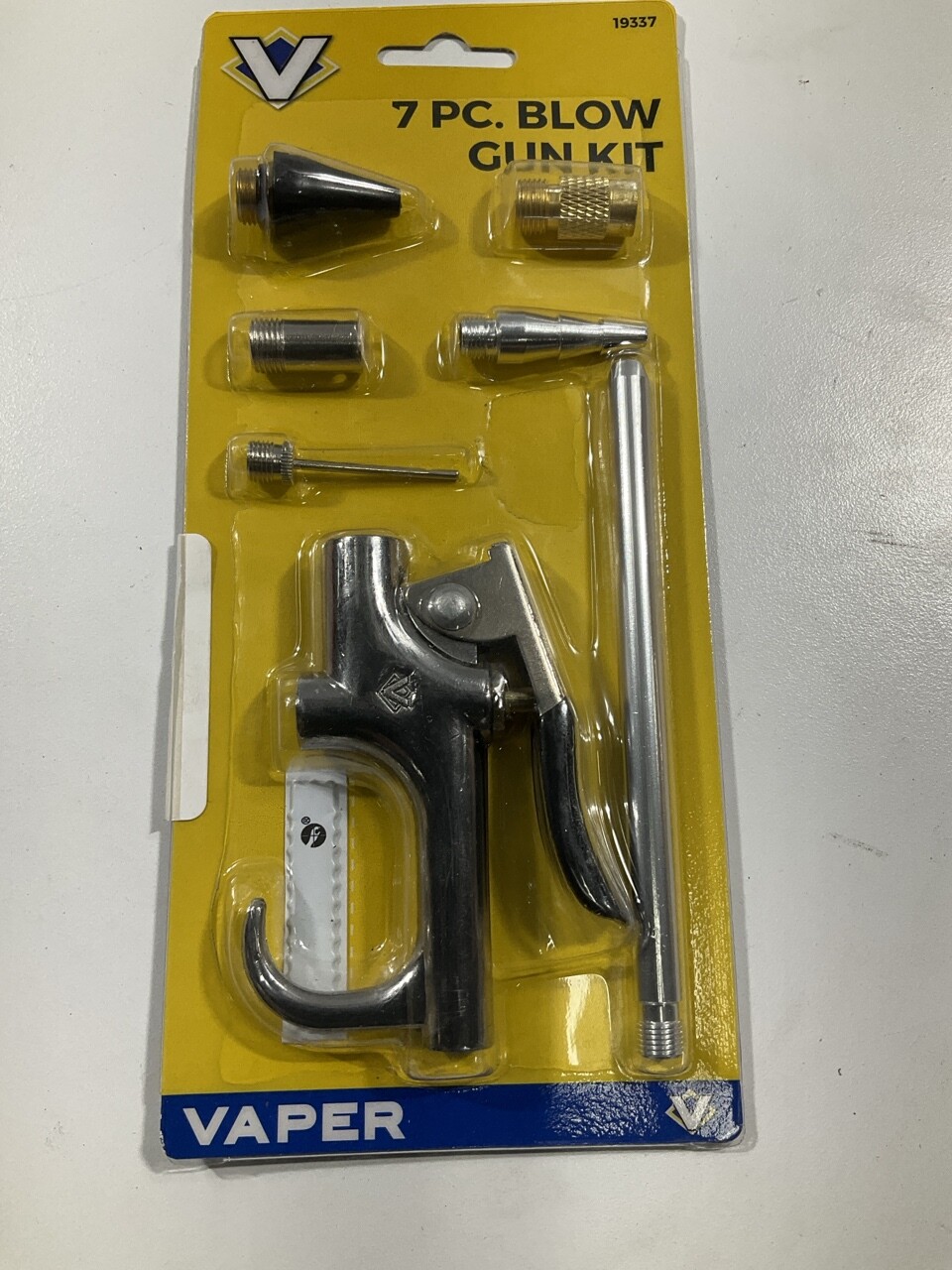 Vaper 19337 Air Blow Gun Kit - 7 Piece, 1/4" NPT