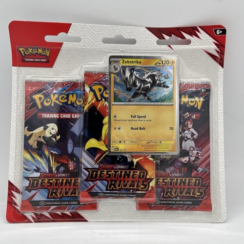 Pokemon Destined Rivals 3-Pack Blister (Random Art) Factory Sealed FAST ...