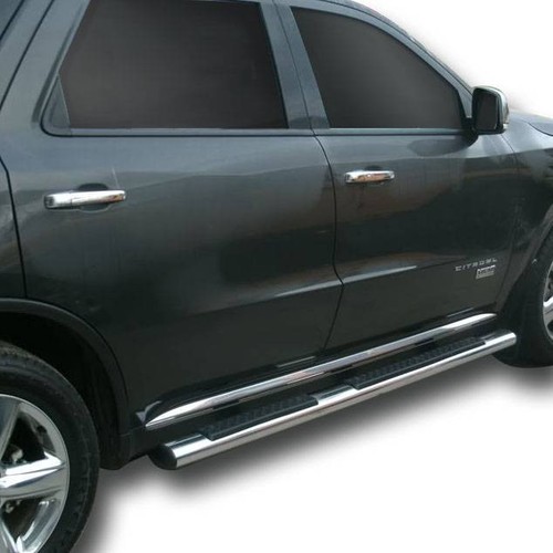 Black Horse OEM REPLICA Side Steps Nerf Bars Stainless Fits 11-25 Dodge ...