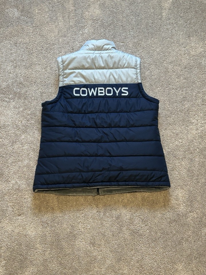 Dallas Cowboys Reversible Womens Puffer Jacket Size L | eBay