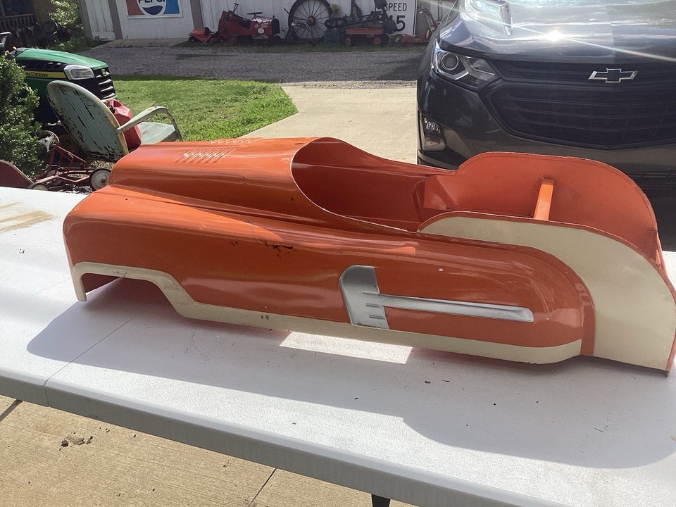 PEDAL CAR BODY REFINISHED. GREAT STRAIGHT BODY. | eBay