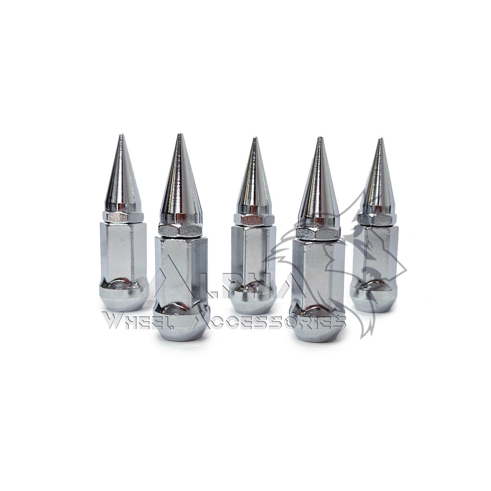 20 Chrome 14x1.5 Spike Lug Nuts For 2019-Newer Jeep Gladiator Sport S ...