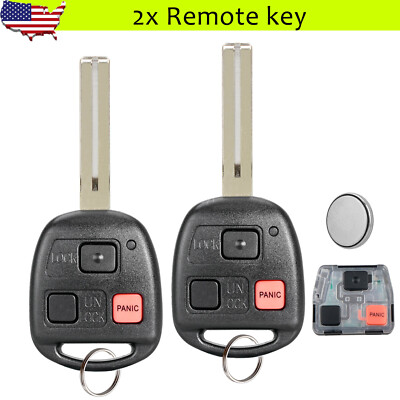 2 For 1999 2000 2001 2002 2003 Lexus RX300 Remote Key Fob N14TMTX-1 ...