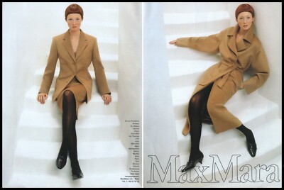 1990's Footwear Heels Max Mara Print Ad Women Fashion Long Legs shoes ...