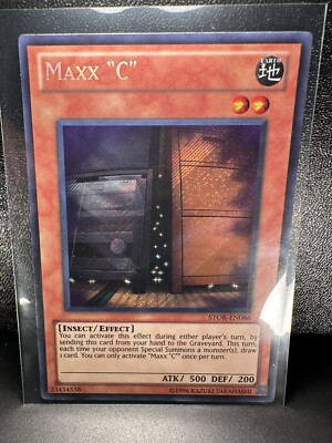 Yu-Gi-Oh! Maxx "C" (STOR-EN086) - Unlimited Edition - Secret Rare | eBay