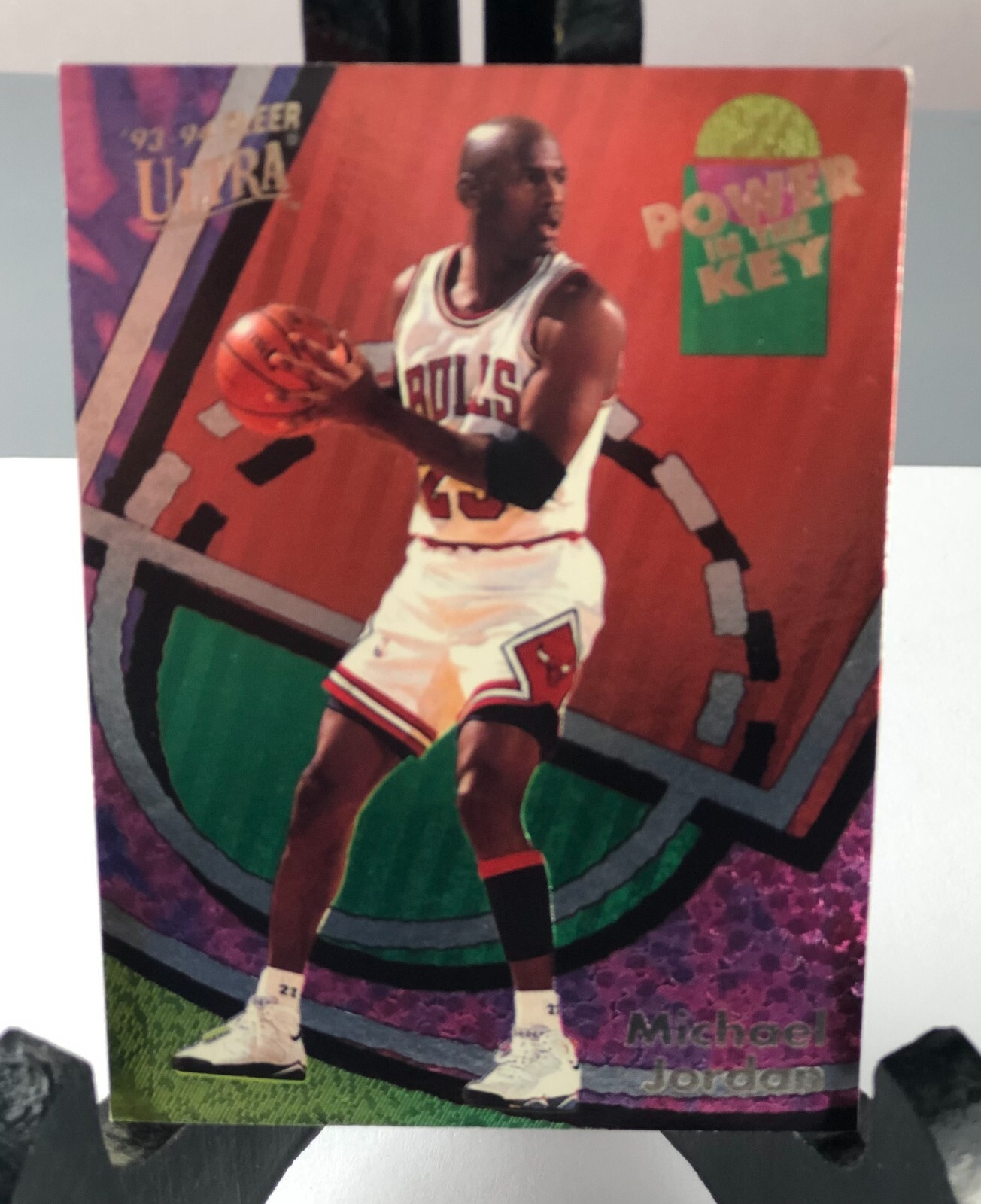 1993-94 Fleer Ultra MICHAEL JORDAN Power In The Key #2 Excellent ...