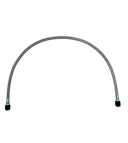 4AN NITROUS OXIDE/FUEL LINE 2 FT STAINLESS STEEL BRAIDED BLACK ENDS | eBay