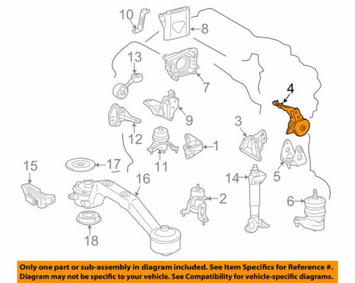 12371-20130 Toyota Insulator, engine mounting, rear 1237120130, New ...