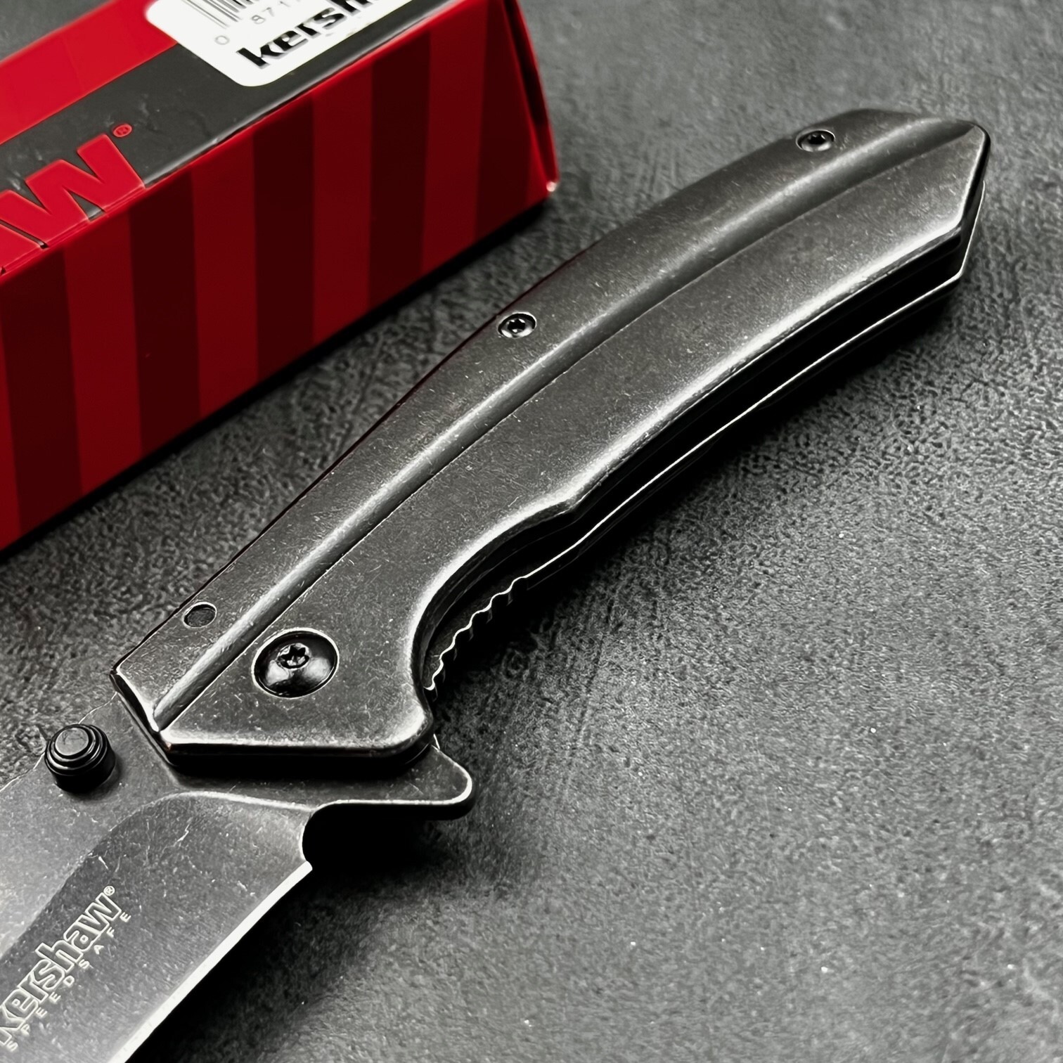 Kershaw Filter Framelock Assisted Opening BlackWash EDC Folding Pocket ...