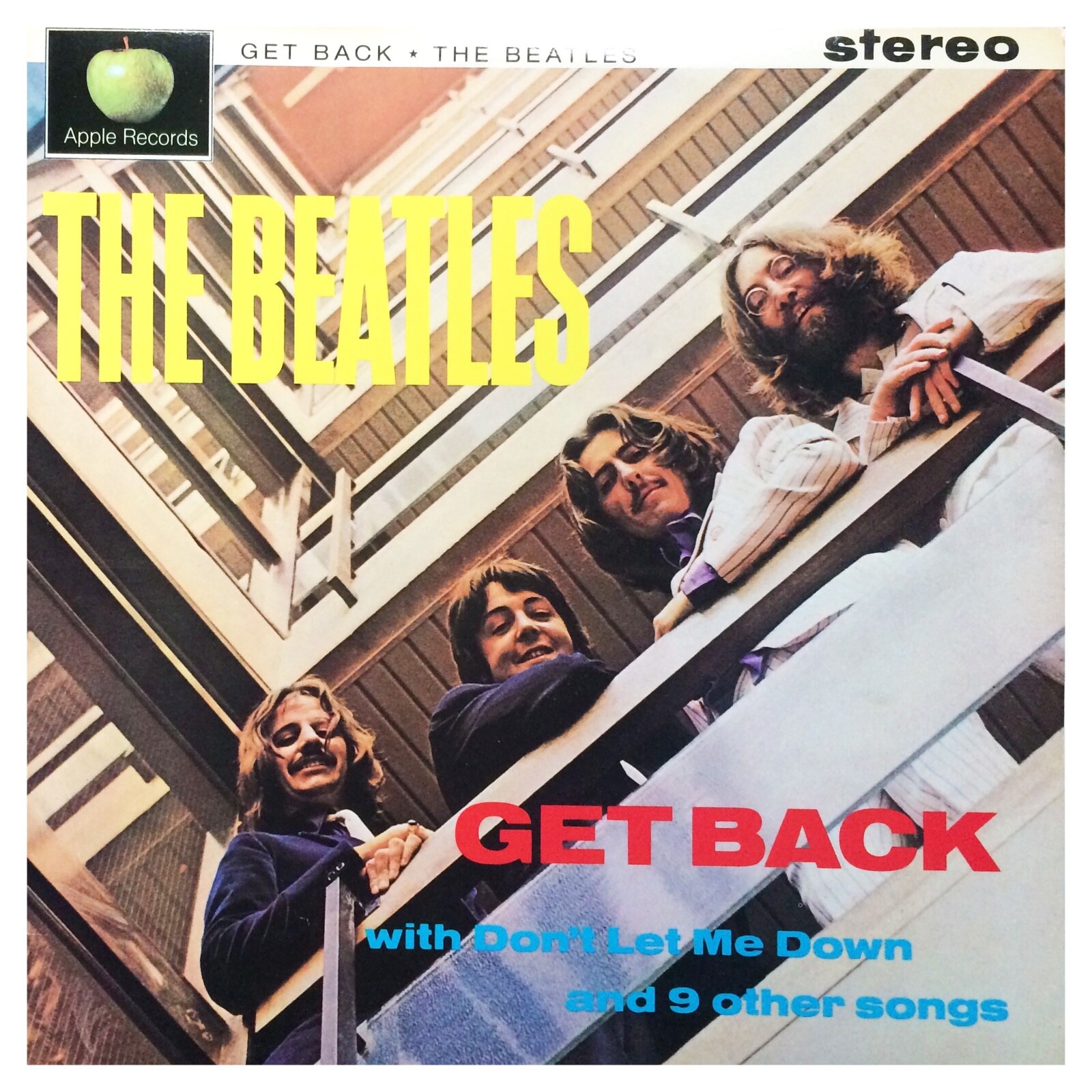 Reproduction The Beatles "Get Back" Album Cover Poster, Size: 12" x 12 ...