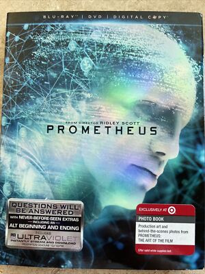 Prometheus (Blu-ray/DVD, 2012, 2-Disc Set, UltraViolet Includes Digital ...