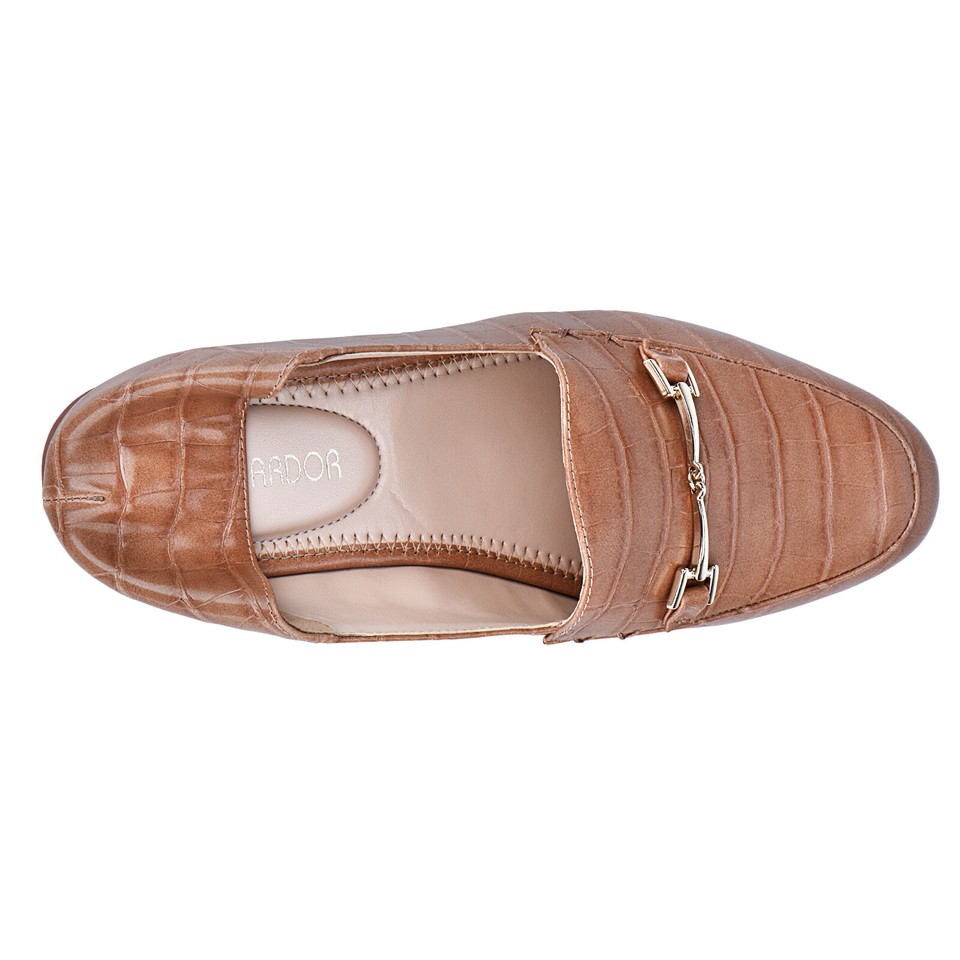 Womens Leather Penny Loafers Fashion Slip on Driving Flats Casual ...