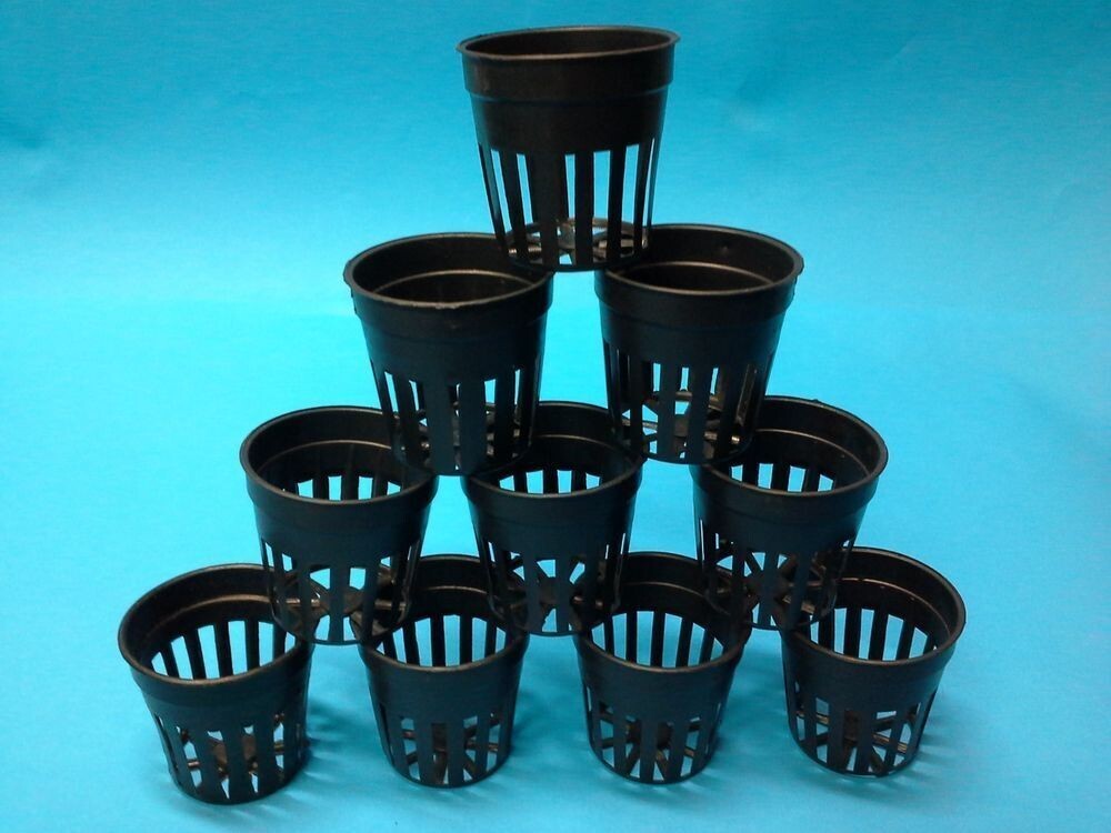 2" inch NET POT CUPS 50 for HYDROPONIC GROW BOX SYSTEM and CLONE (FAST ...