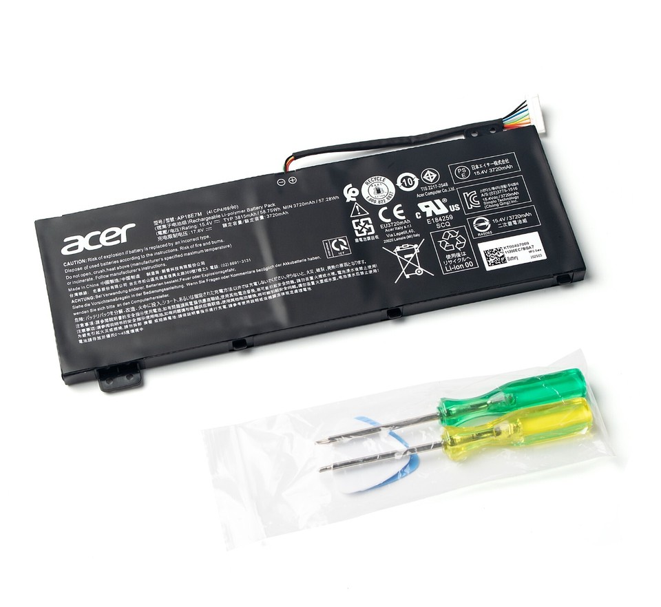 Genuine AP18E7M AP18E8M Battery for Acer Nitro 5 AN517-52 AN517-51 7 ...