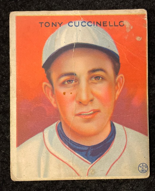 1933 Goudey Big League Chewing Gum - R319 #99 Tony Cuccinello (RC) for ...