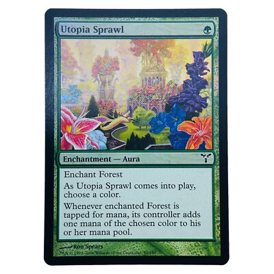 MTG Foil Utopia Sprawl NM Unplayed Dissension Magic the Gathering TCG ...