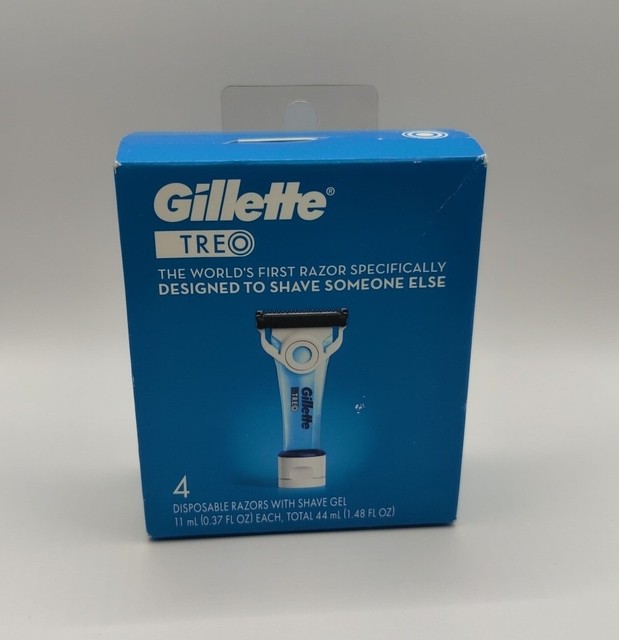 Gillette Treo Razor and Shave GEL 0.37 FL Oz 4pk X 10 Boxes for sale ...