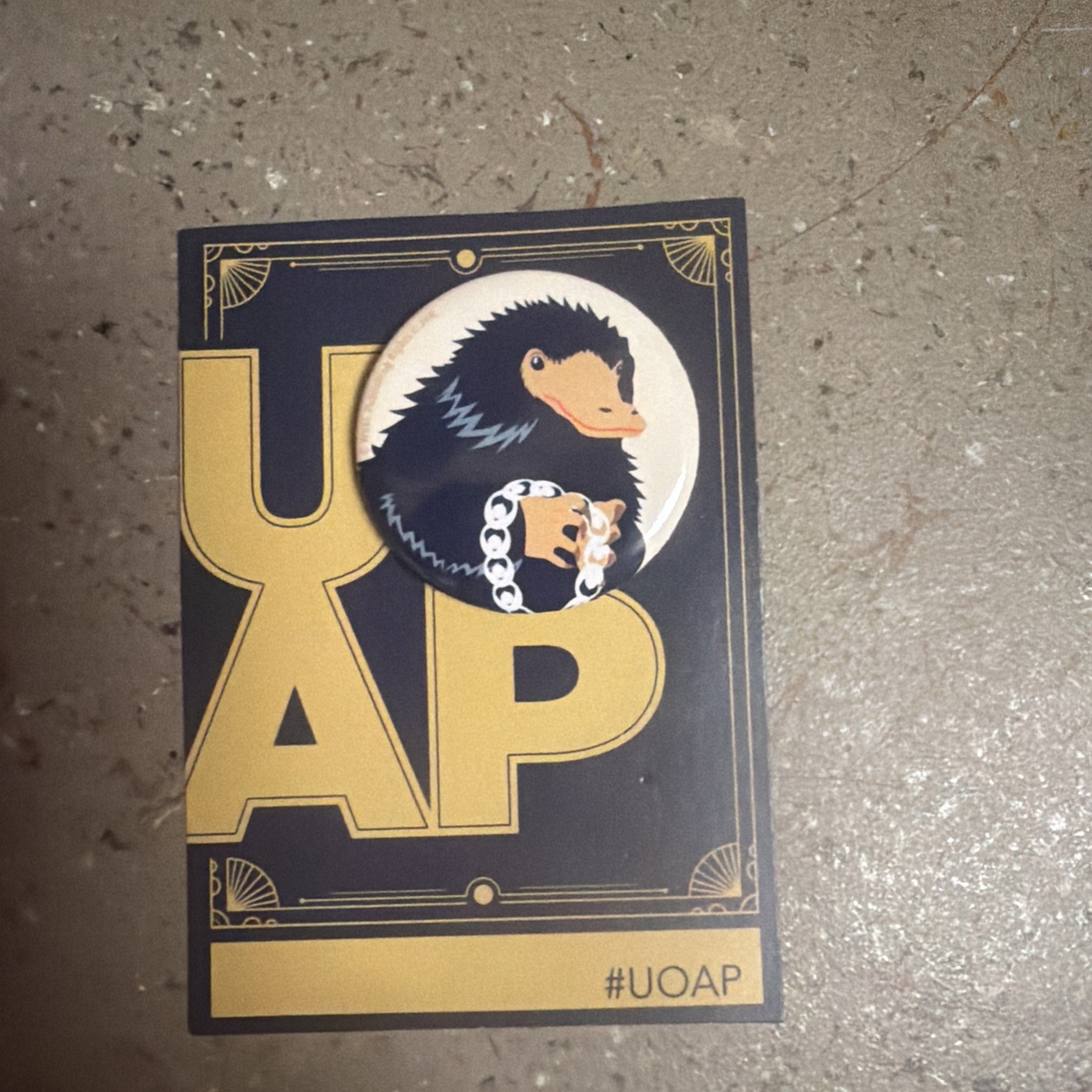 UOAP Universal Epic Harry Potter Niffler Annual Passholder Button Pin ...