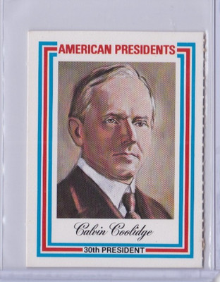 1975 Visual Panographics American Presidents Card CALVIN COOLIDGE ID5 ...