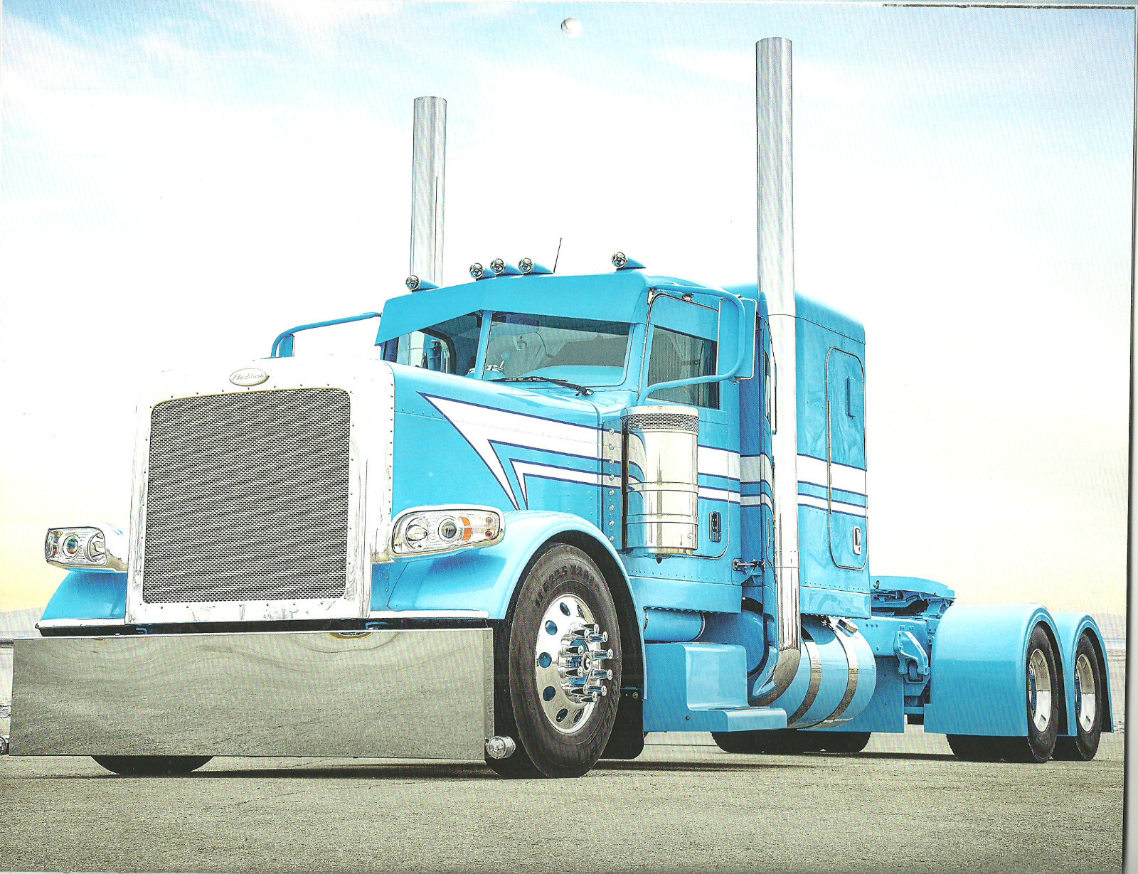 custom Semi trailer American custom Big Rig 18 wheeler Trucks 2024 wall ...