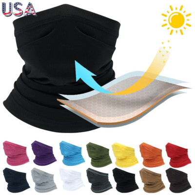 Neck Gaiter Balaclava Face Mask Cooler Sun Protection Scarf Cooling ...