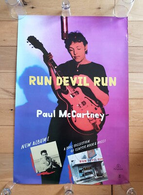 Paul Mccartney Run Devil Run Original Record Company Promotional Poster ...